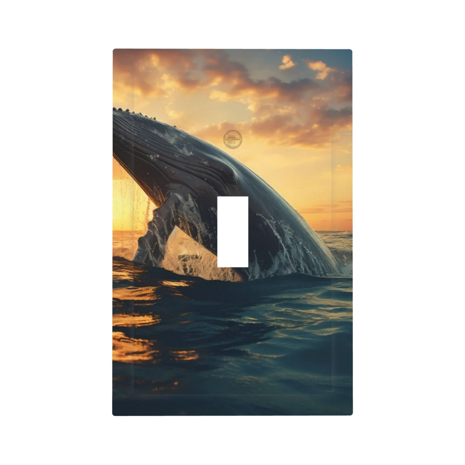 Noikeo Sunset Ocean Whale Pattern Electrical Outlet Covers-Electric ...