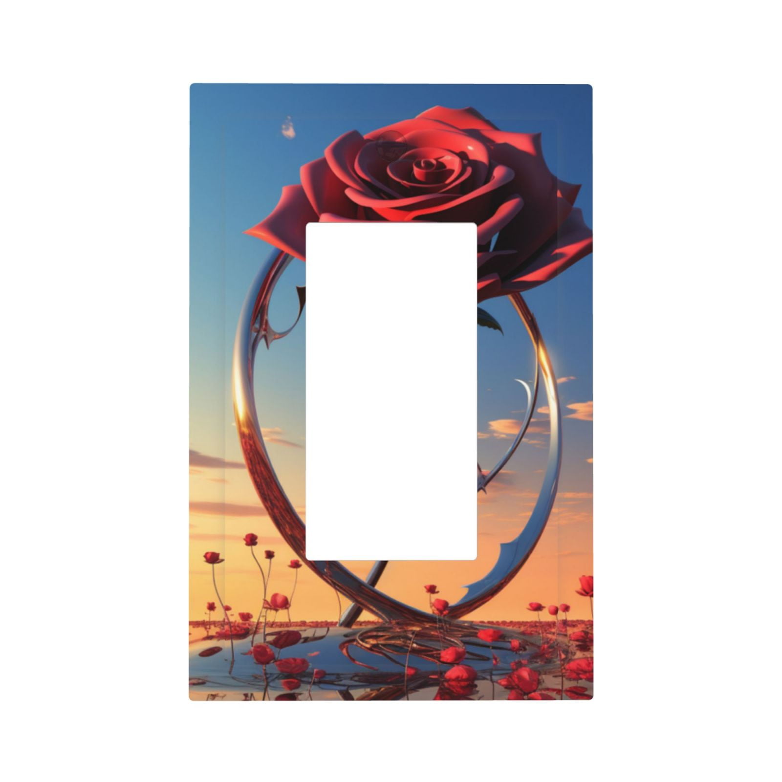 Noikeo Sunset Rose Elegance Pattern Electrical Outlet Covers-Electric ...