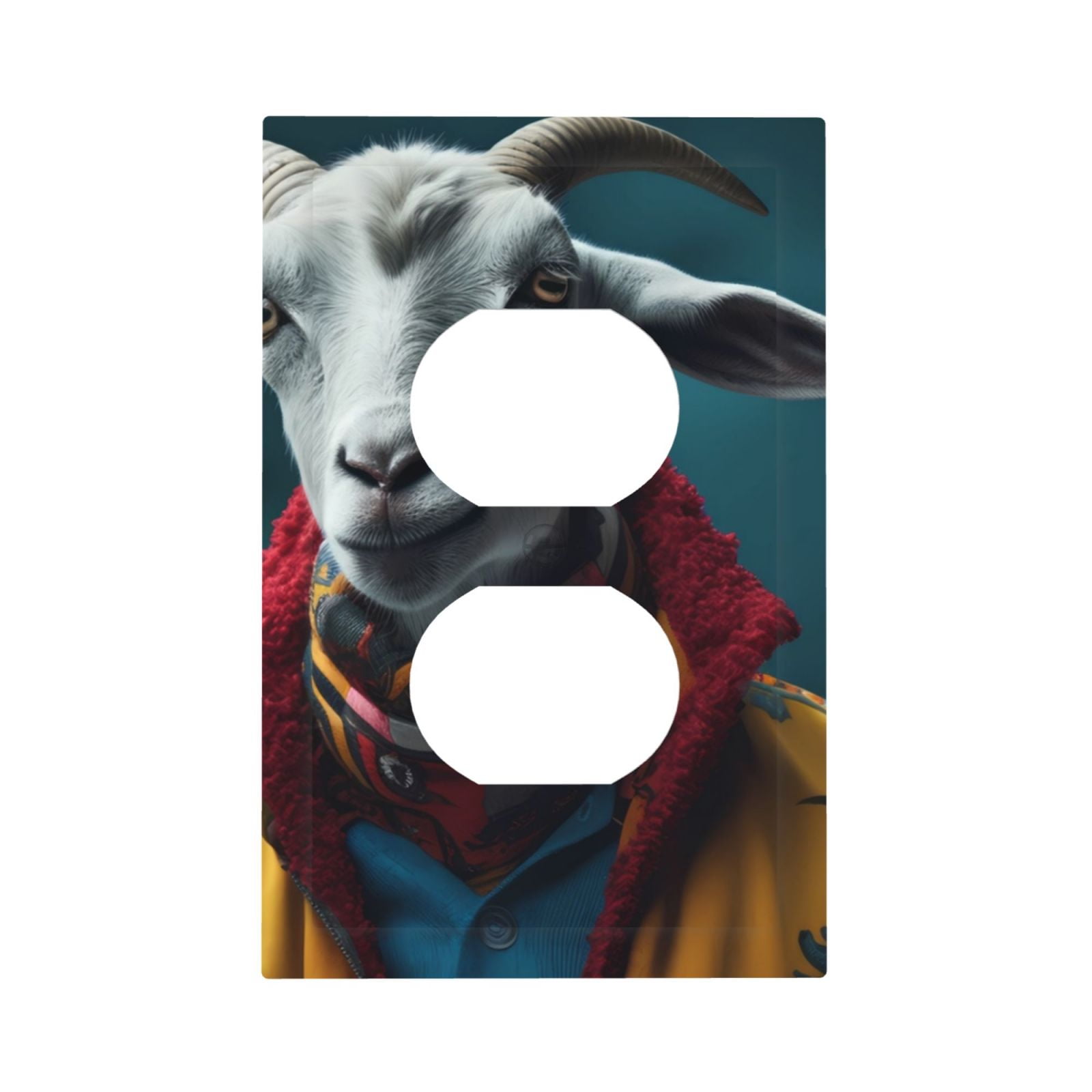 Noikeo Surrealist Goat Pattern Electrical Outlet Covers-Electric ...