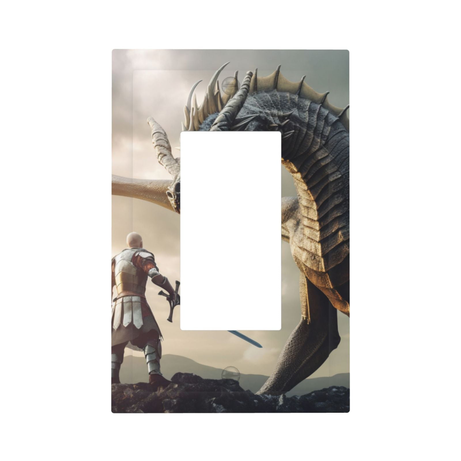 Noikeo Swordsman Cool Dragon Pattern Electrical Outlet Covers-Electric ...