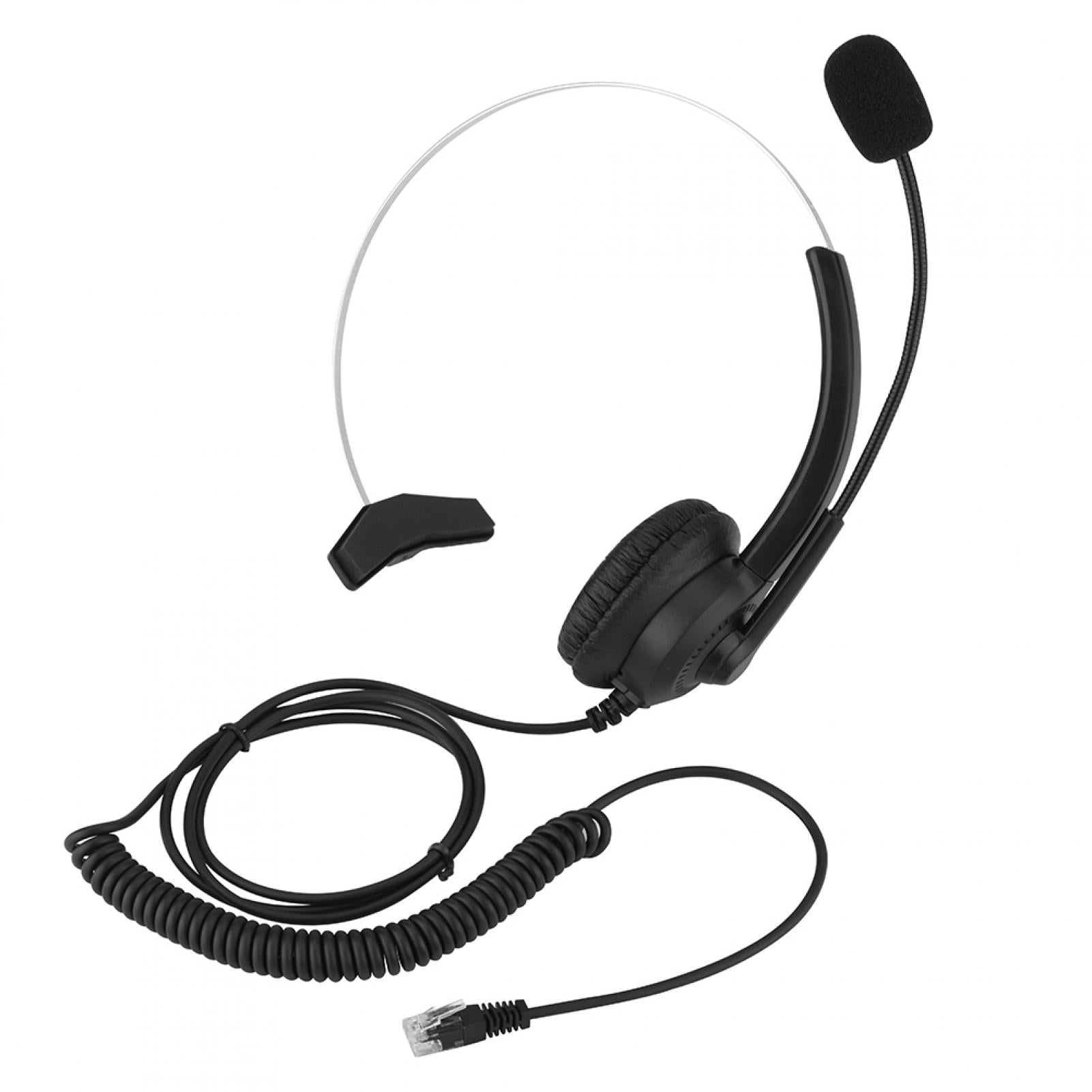 Noise Cancelling Call Center Headset Comfortable Wearing Telephone ...