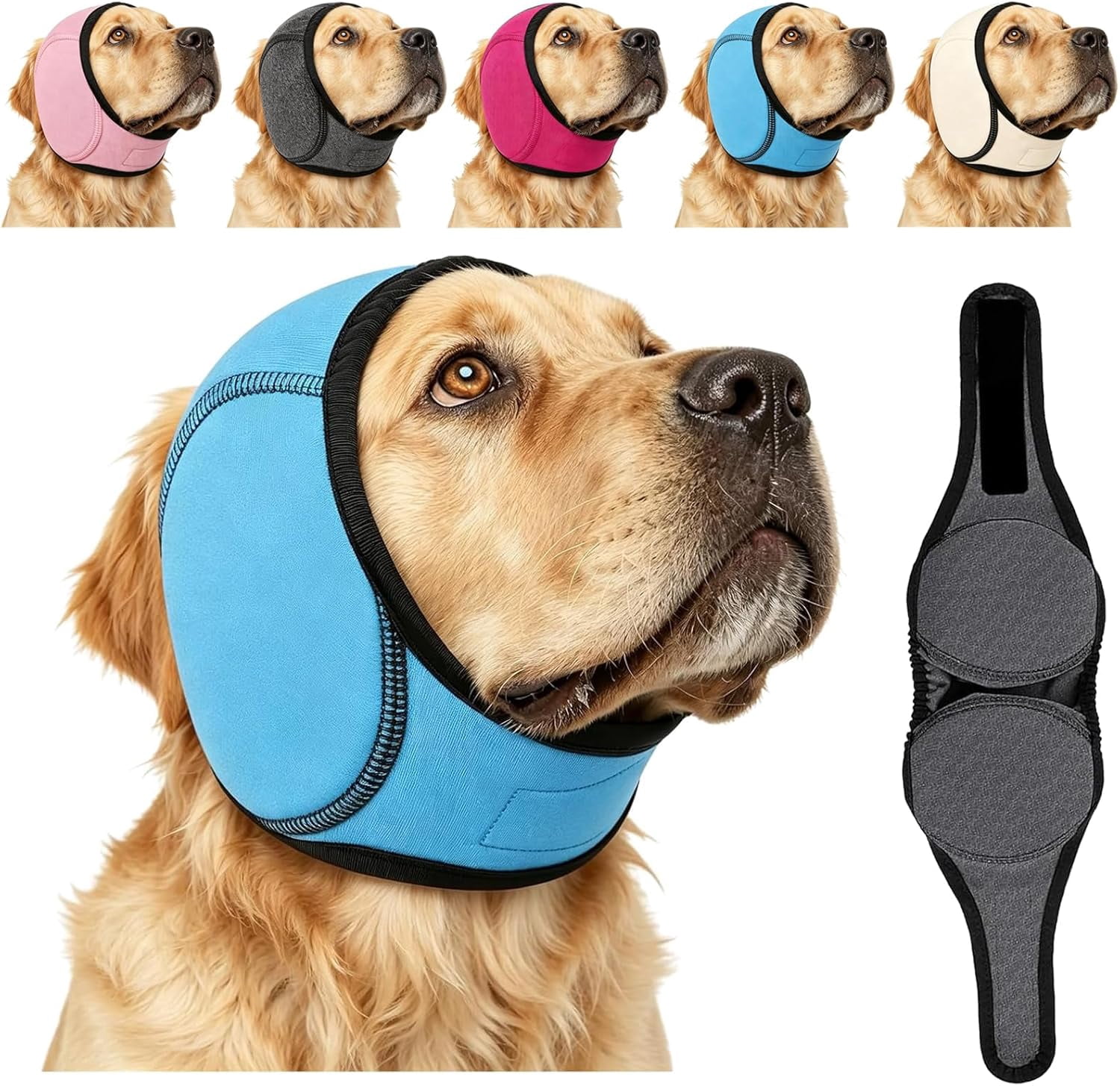 Noise Cancelling Ear Wrap, Dog Ear Muffs Noise Protection Firework ...