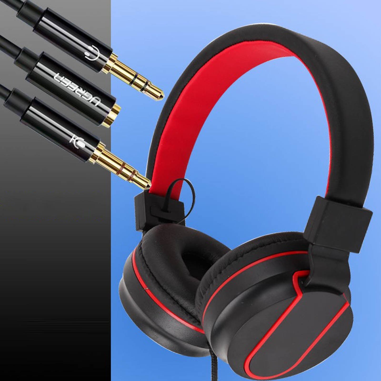 Noise-Cancelling Heavy Bass Headset Gaming Wired Universal Headset ...