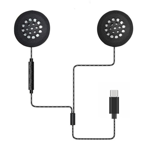 Noise Cancelling Motorcycle Bike Helmet Headsets With USB C plugs Stereos Sound For Cycling ...