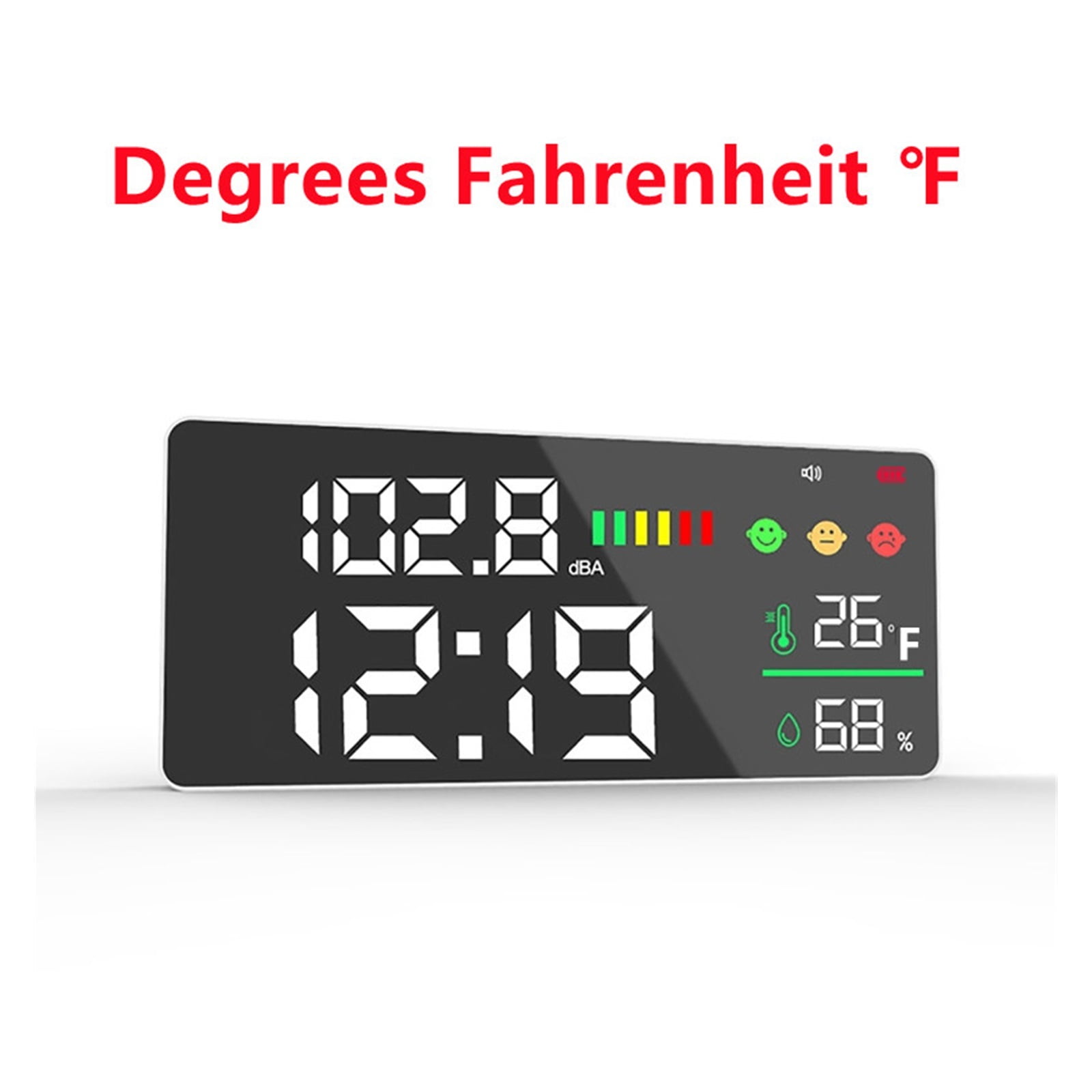 Noise Decibel Meter, USB Digital Decibel Sound Meter Smart Wall Mounted ...