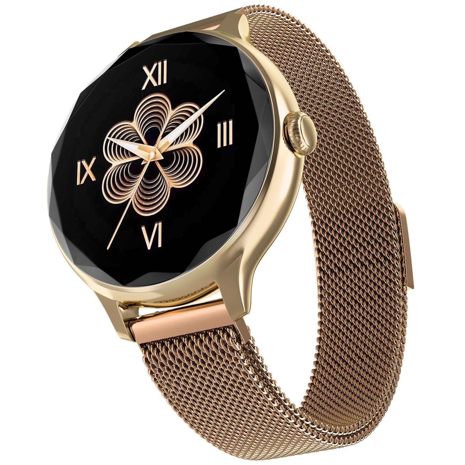 Noise Diva Smartwatch with diamond cut dial, glossy metallic finish ...