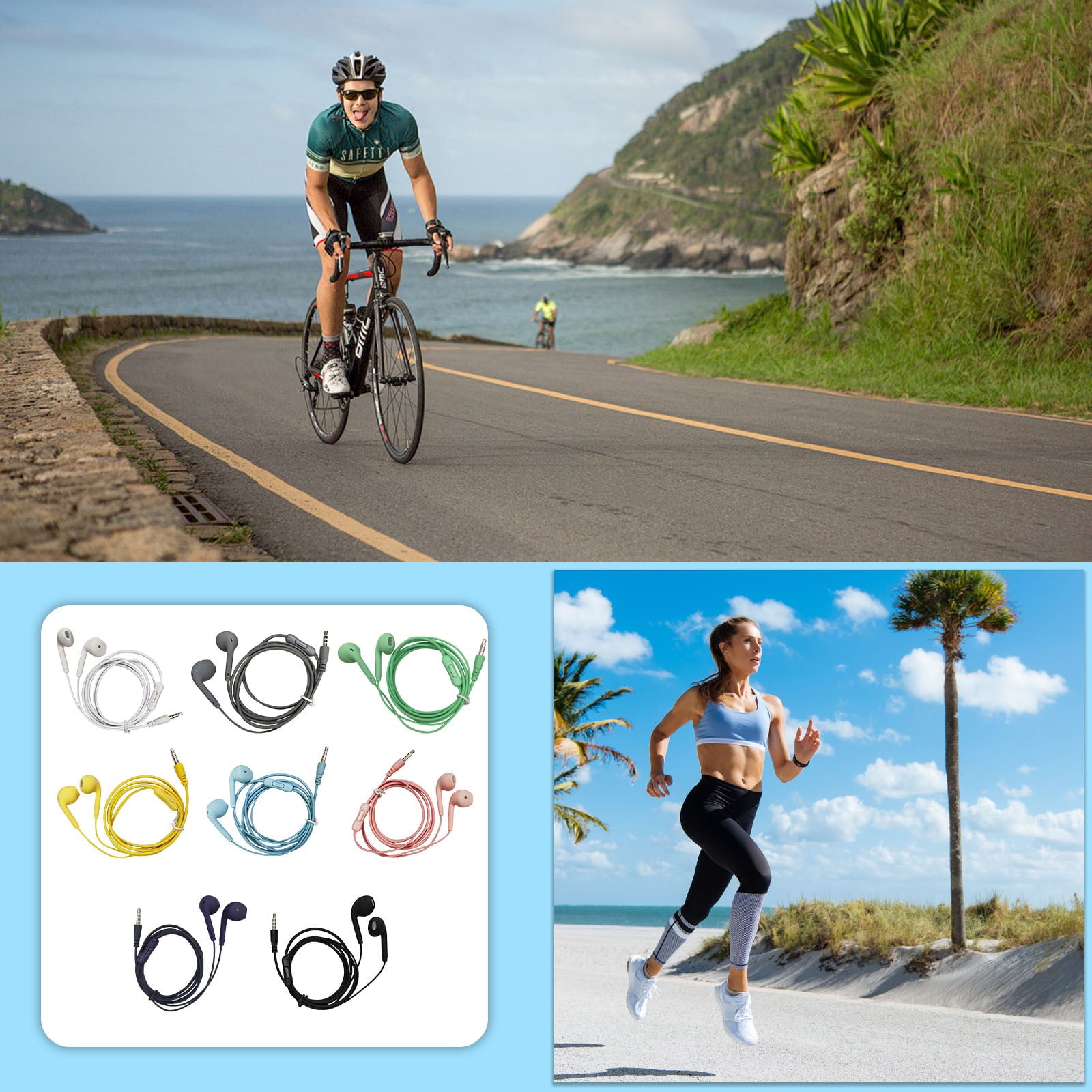 Noise Isolating Wired Earbuds, 3.5mm Stereo Headphones, Powerful Sound ...