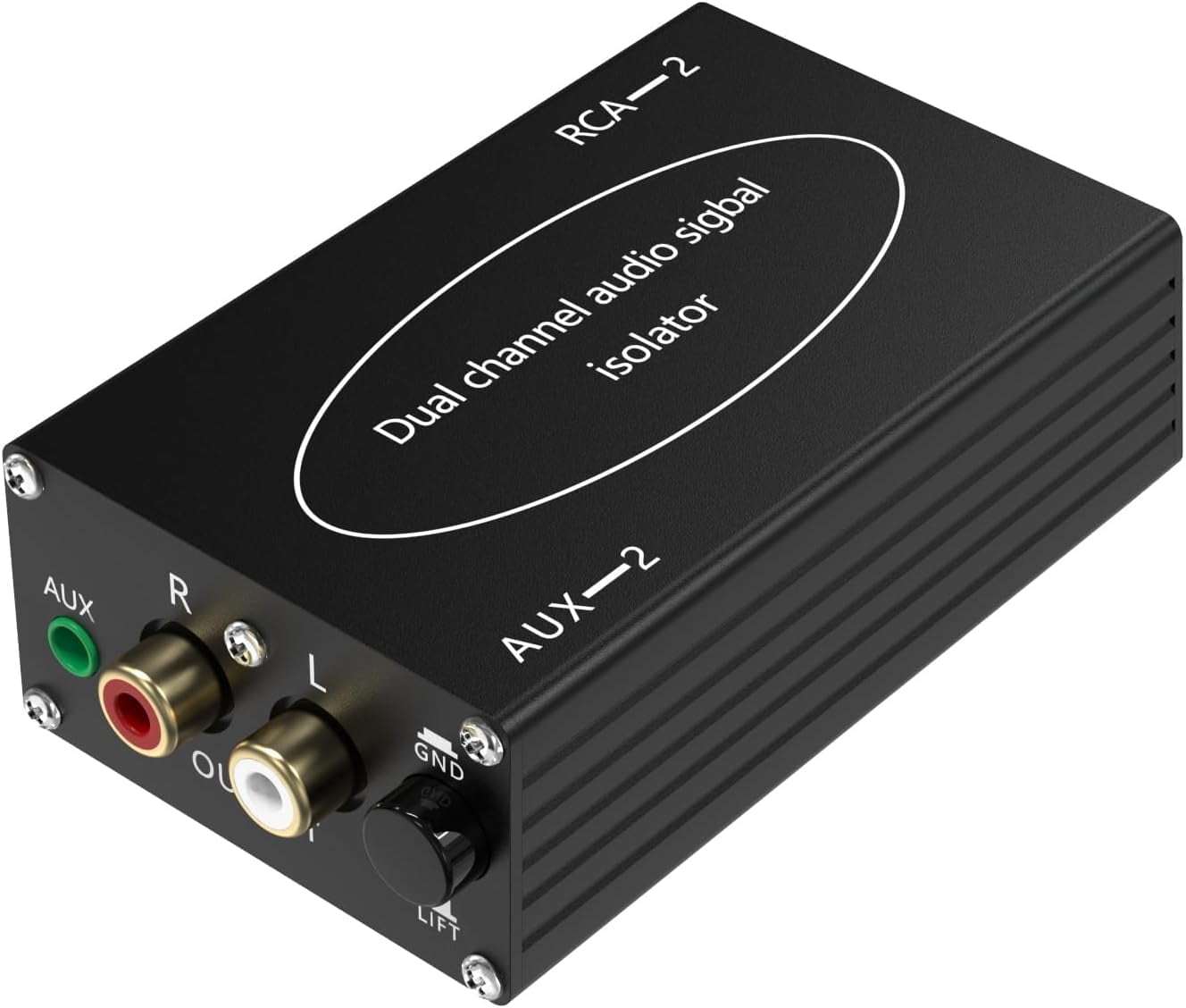 Noise Isolator RCA Pro Audio Hum Eliminator, Aluminum Shell Quality ...