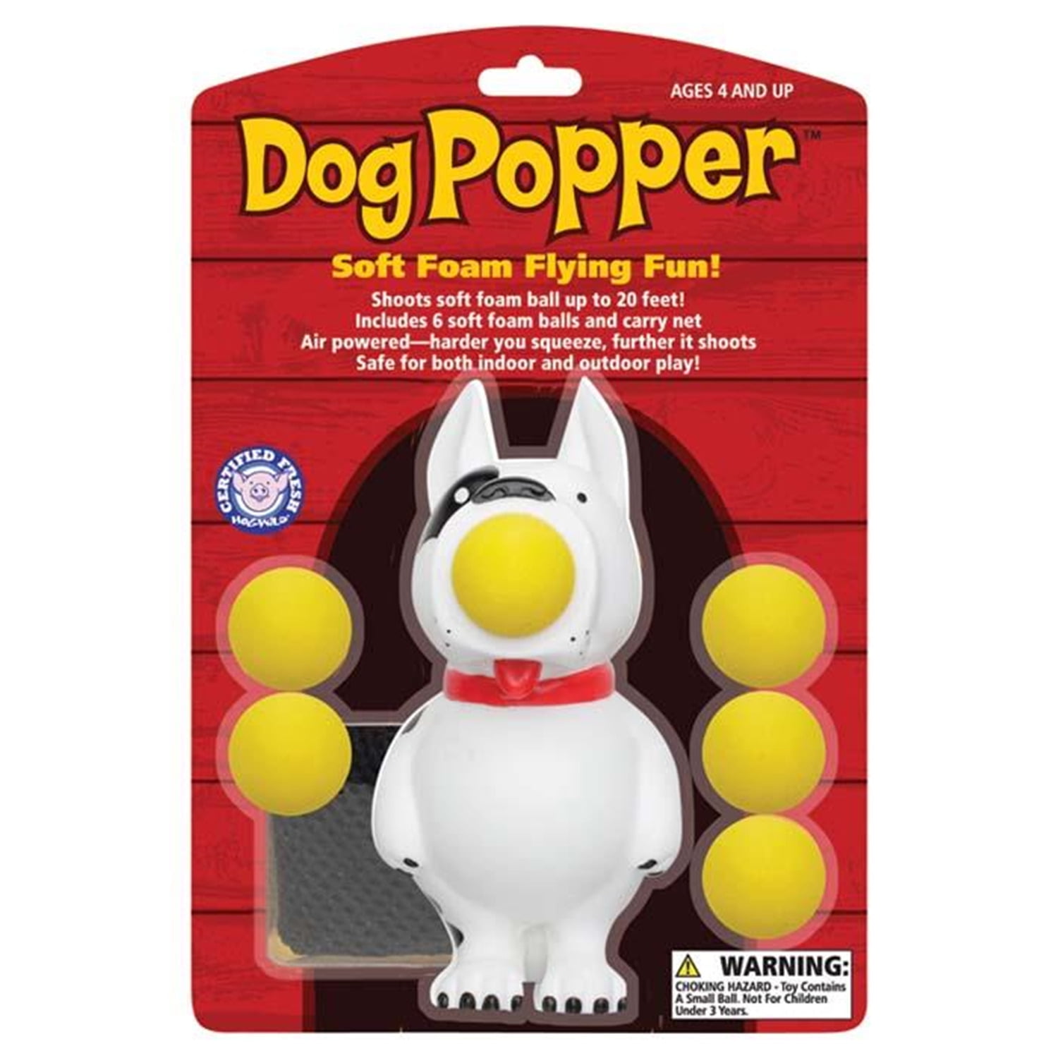 Noise-Making Popper with 6 Soft Foam Flying Balls - Walmart.com