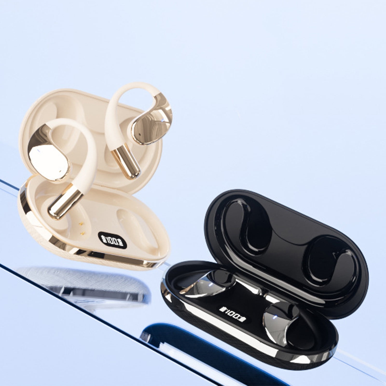 Noise Reduction Earbuds, 5.4 Bluetooth, Wireless Microphone ...