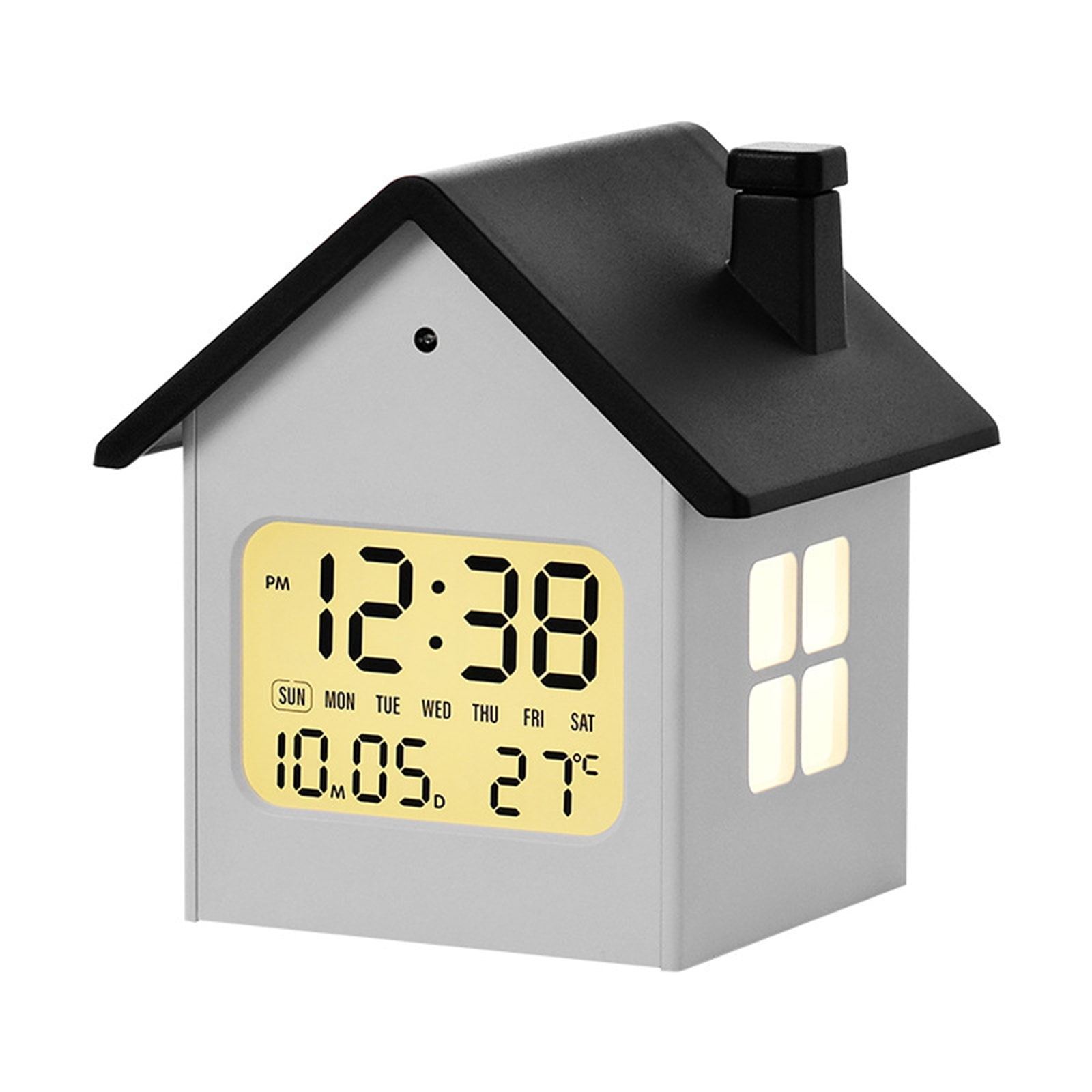 Noiseless Desk Clock Safe Easy Read Display Ticking Technology Accurate ...