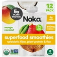 Noka Superfood Fruit Smoothie YPF5 Pouches, Mango Coconut, Healthy ...