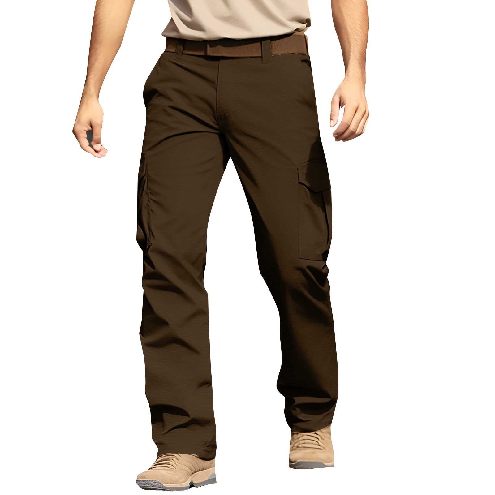 Nokdvo Cargo Pants for Men Water Resistant Hiking Tactical Pants Multi ...