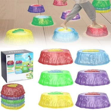 NATIONAL GEOGRAPHIC Kids Balance Stepping Stones - 10 Foam Stones, 5 ...