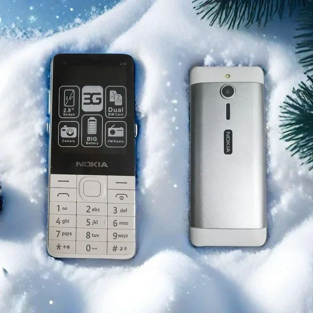 Nokia 230 3G Dual Sim Version Phone, Multi Language, Front Camera ...