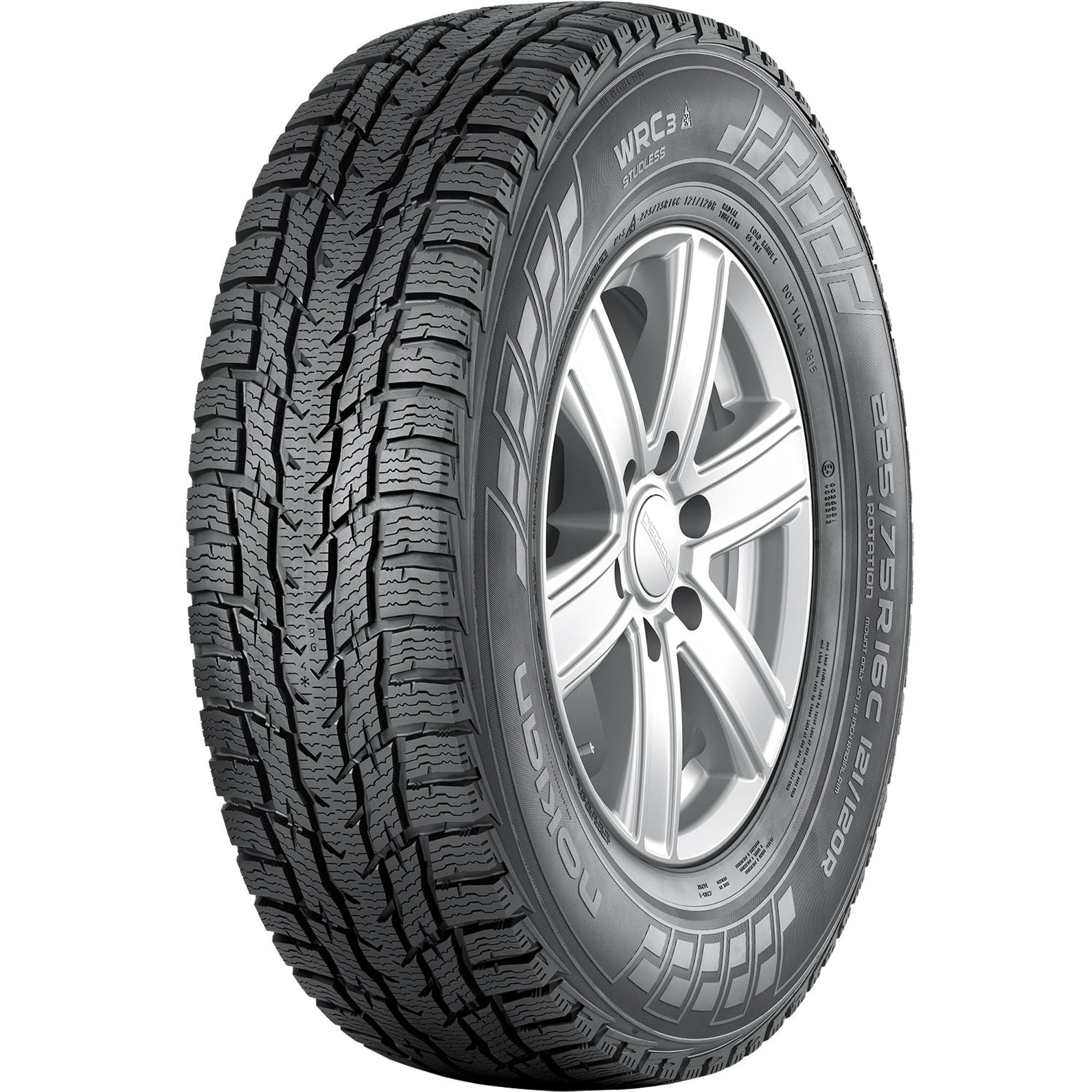 Nokian WR C3 All Weather LT225/75R16C 121/120R E Light Truck Tire ...