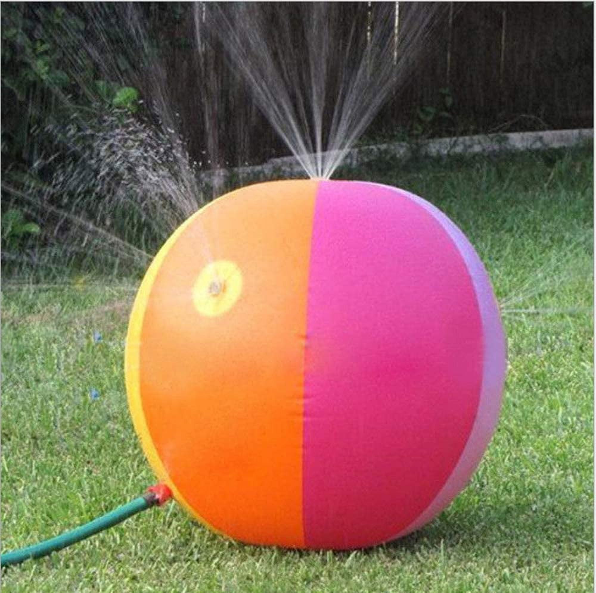 Nokiwiqis Inflatable Water Spray Ball, Colored Outdoor Lawn Beach Toys ...