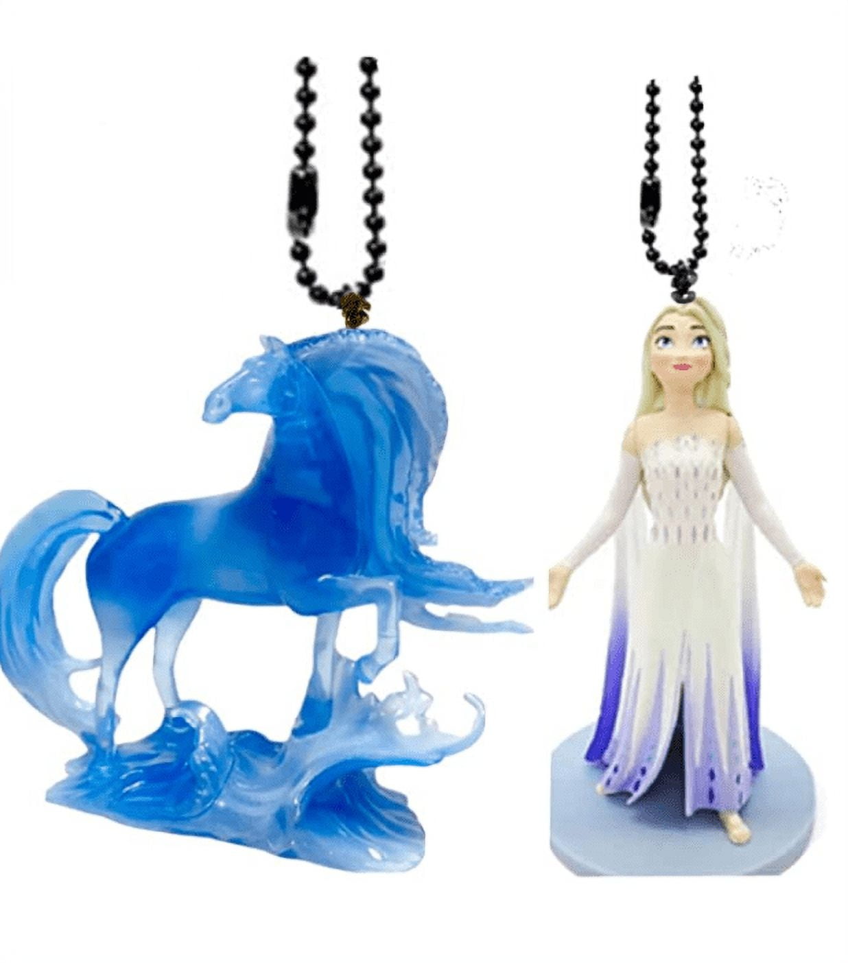 Nokk Elsa’s Horse & Snow Queen White Elsa PVC Keychain Dangler Ornament ...