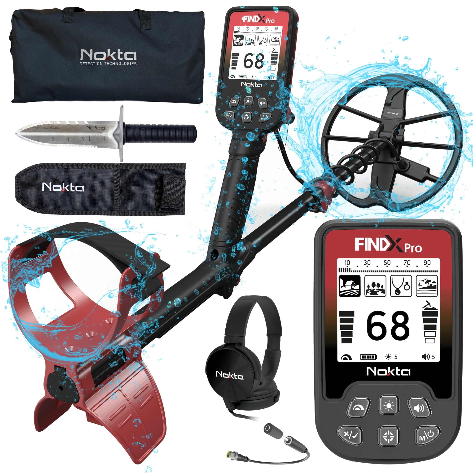 Nokta FINDX PRO Metal Detector for Adults, Professional Fully ...