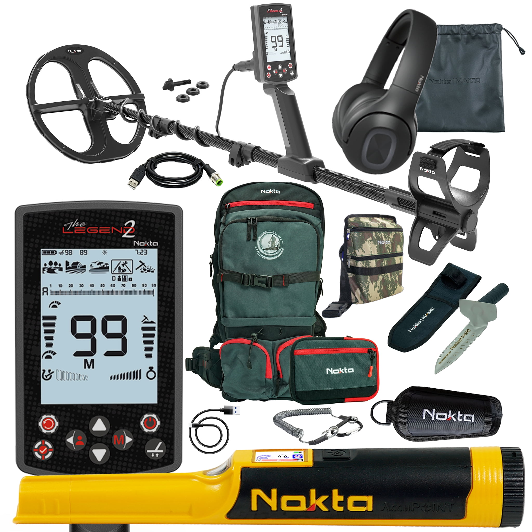 Nokta The Legend 2 SMF Waterproof Metal Detector with Accupoint ...
