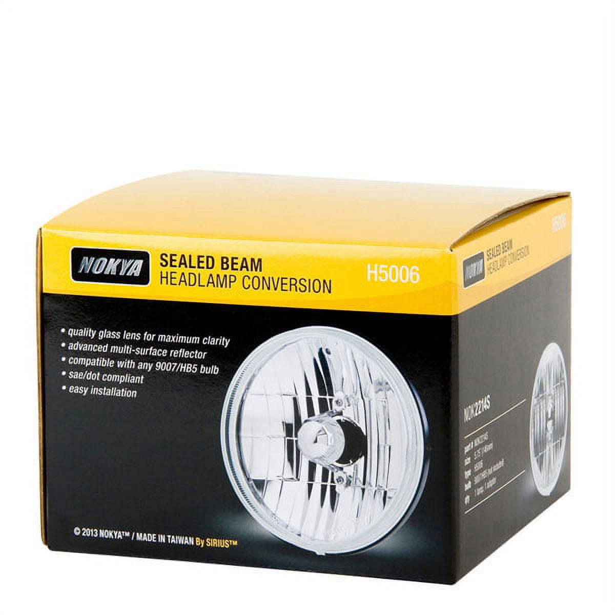 Nokya Sealed Beam Headlight Conversion Kit 5.75" Round H5006 (146mm ...