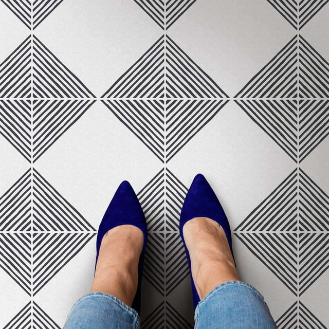 Nola Tile Stencil - Large Size - 12x12 Tile - Walmart.com