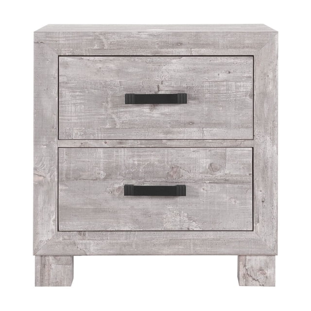 Global Furniture USA Nolan Gray Farmhouse Nightstand, 1 PC - Walmart ...