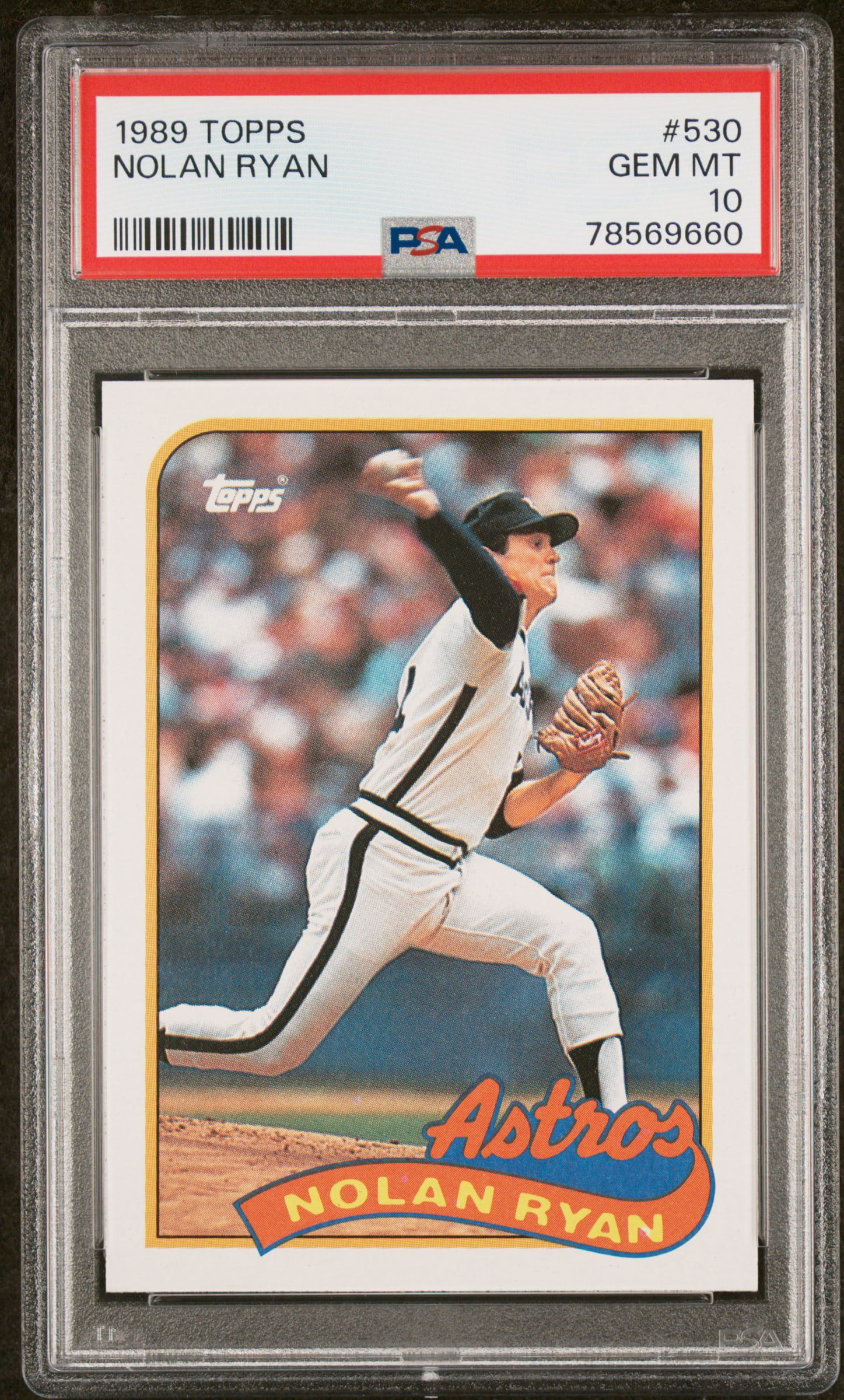 Nolan Ryan 1989 Topps Baseball Card #530 Graded PSA 10 - Walmart.com