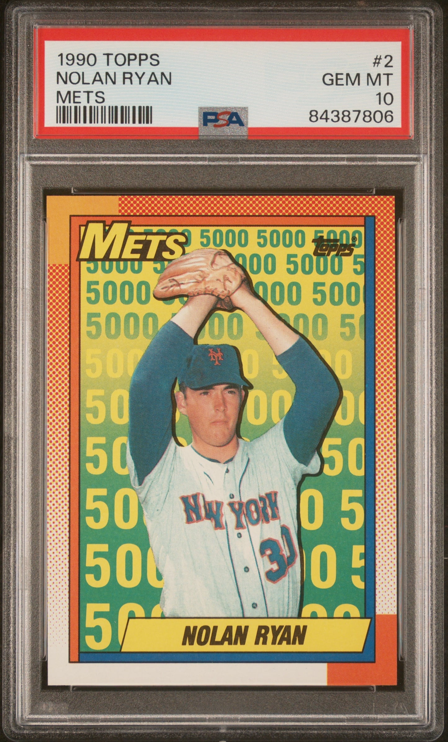Nolan Ryan 1990 Topps Mets Baseball Card #2 Graded PSA 10 - Walmart.com