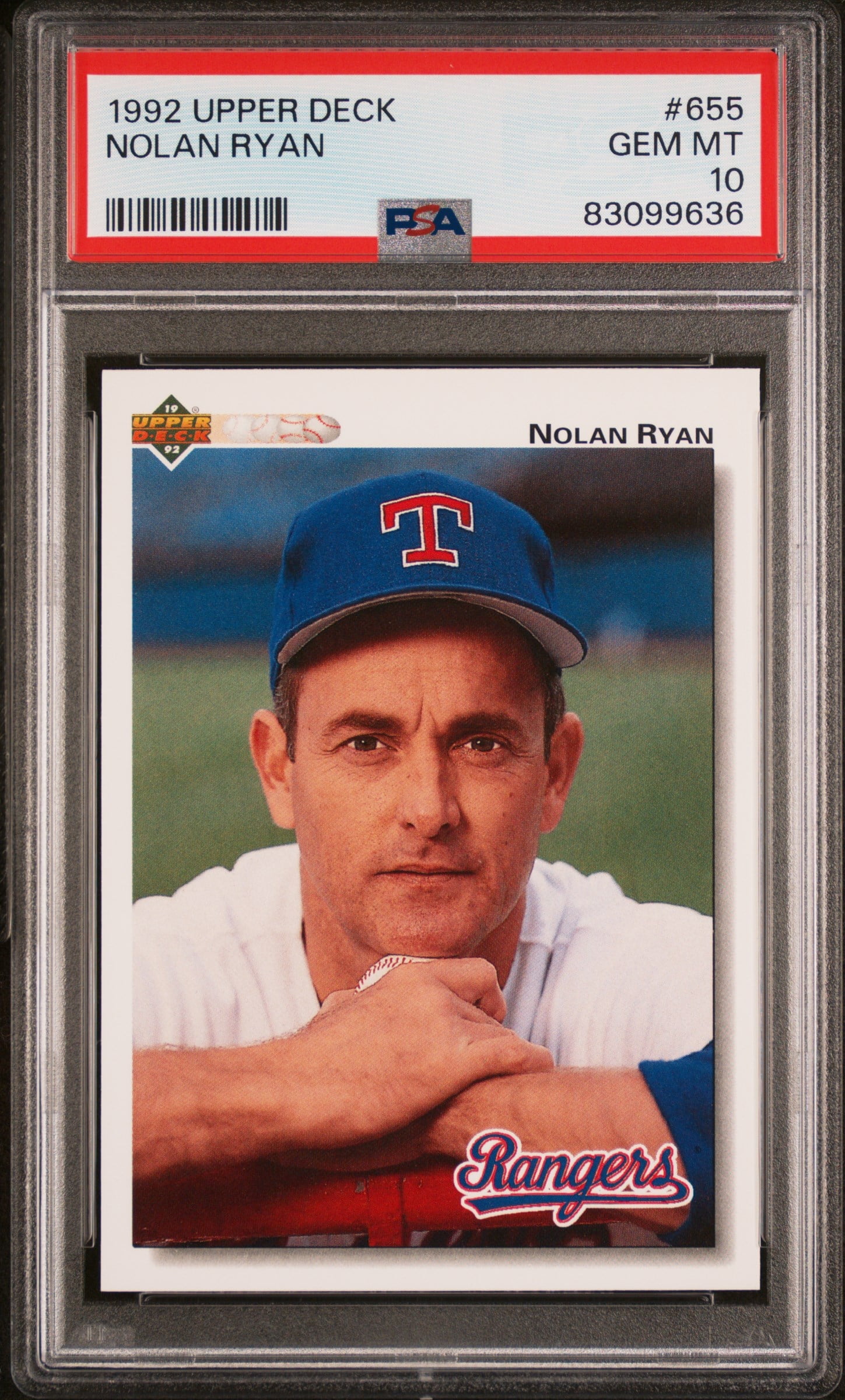 Nolan Ryan 1992 Upper Deck Baseball Card #655 Graded PSA 10 - Walmart.com