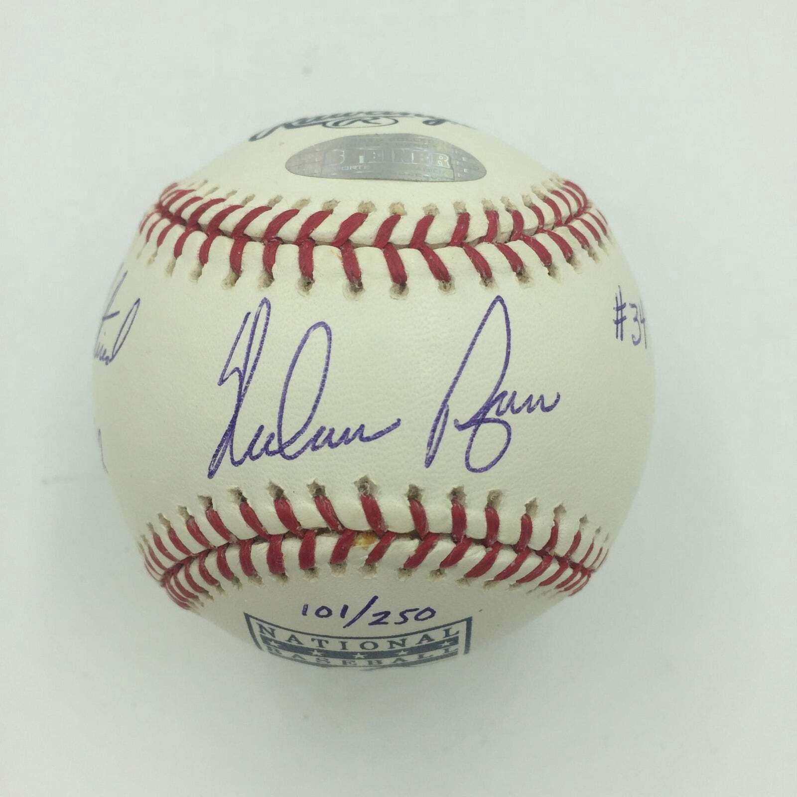 Nolan Ryan #30 #34 Jersey Retired Signed Heavily Inscribed Baseball ...