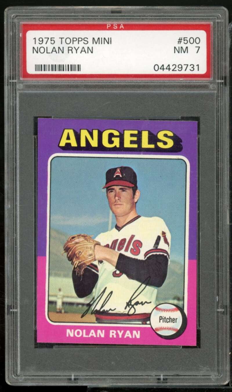 Nolan Ryan Card 1975 Topps Mini #500 PSA 7 - Walmart.com