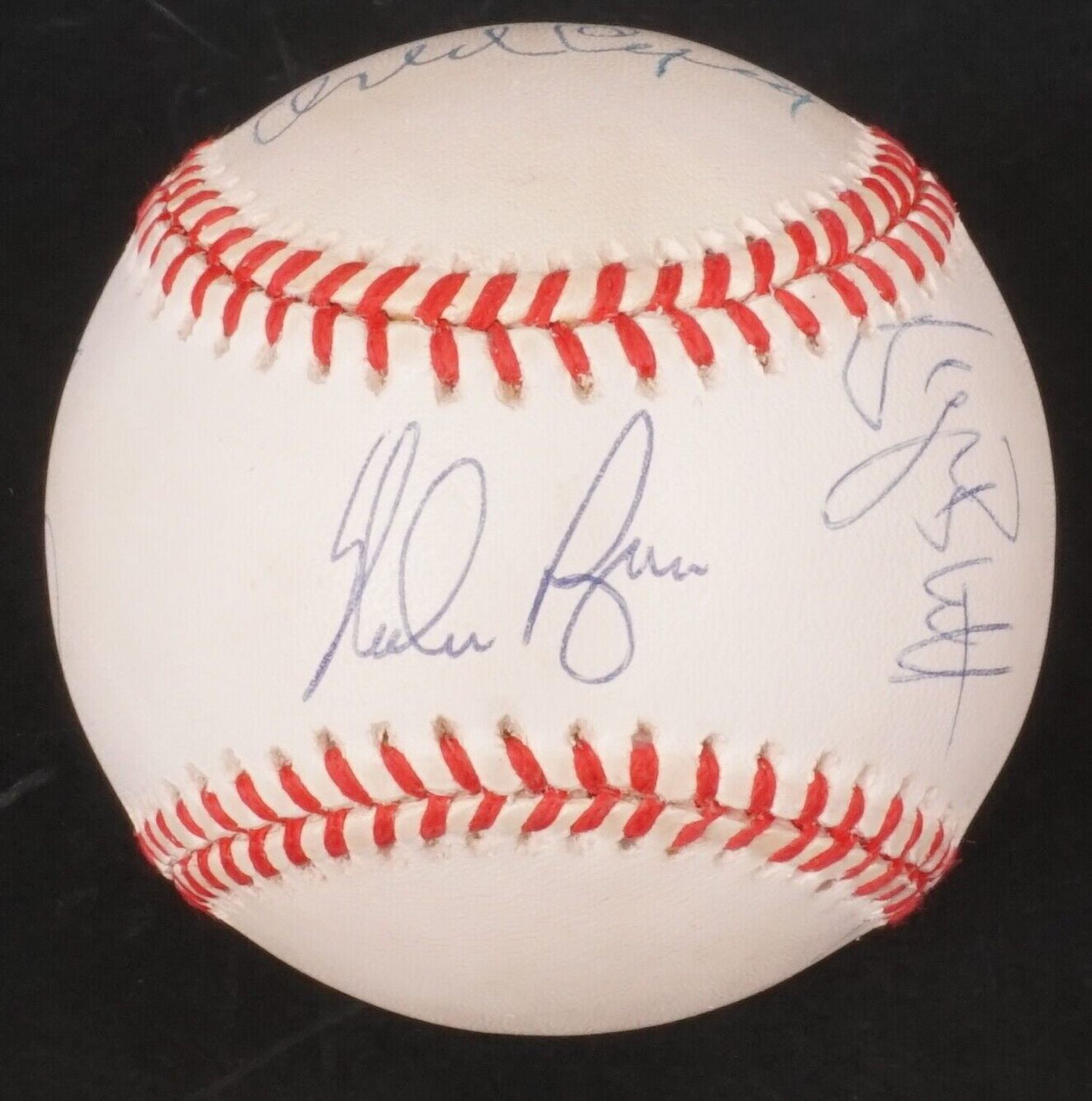 Nolan Ryan George Brett Robin Yount 1999 Hall Of Fame Class Signed ...
