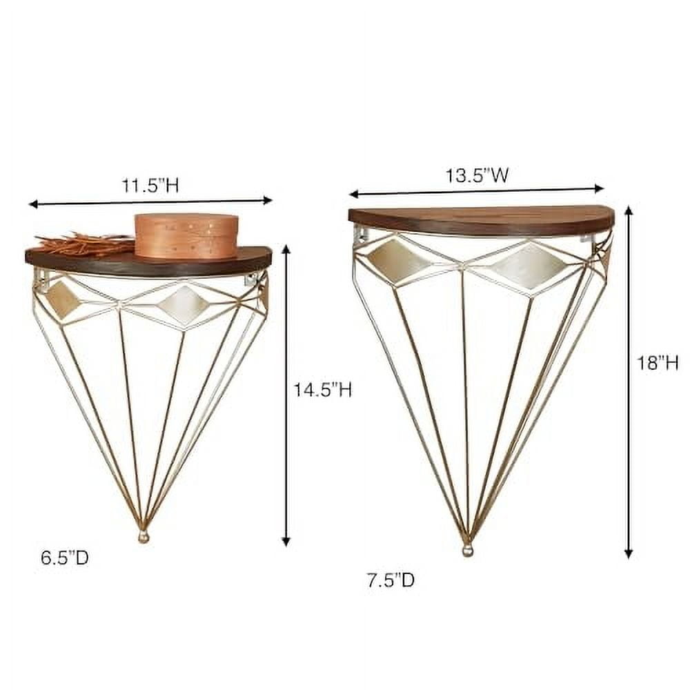 Nolan Wall Shelves Platinum Set of Two - Walmart.com