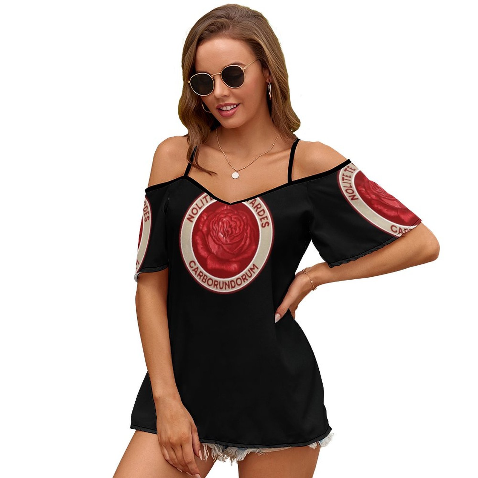 Nolite Te Bastardes Carborundorum New Fashion Zip Off Shoulder Top ...