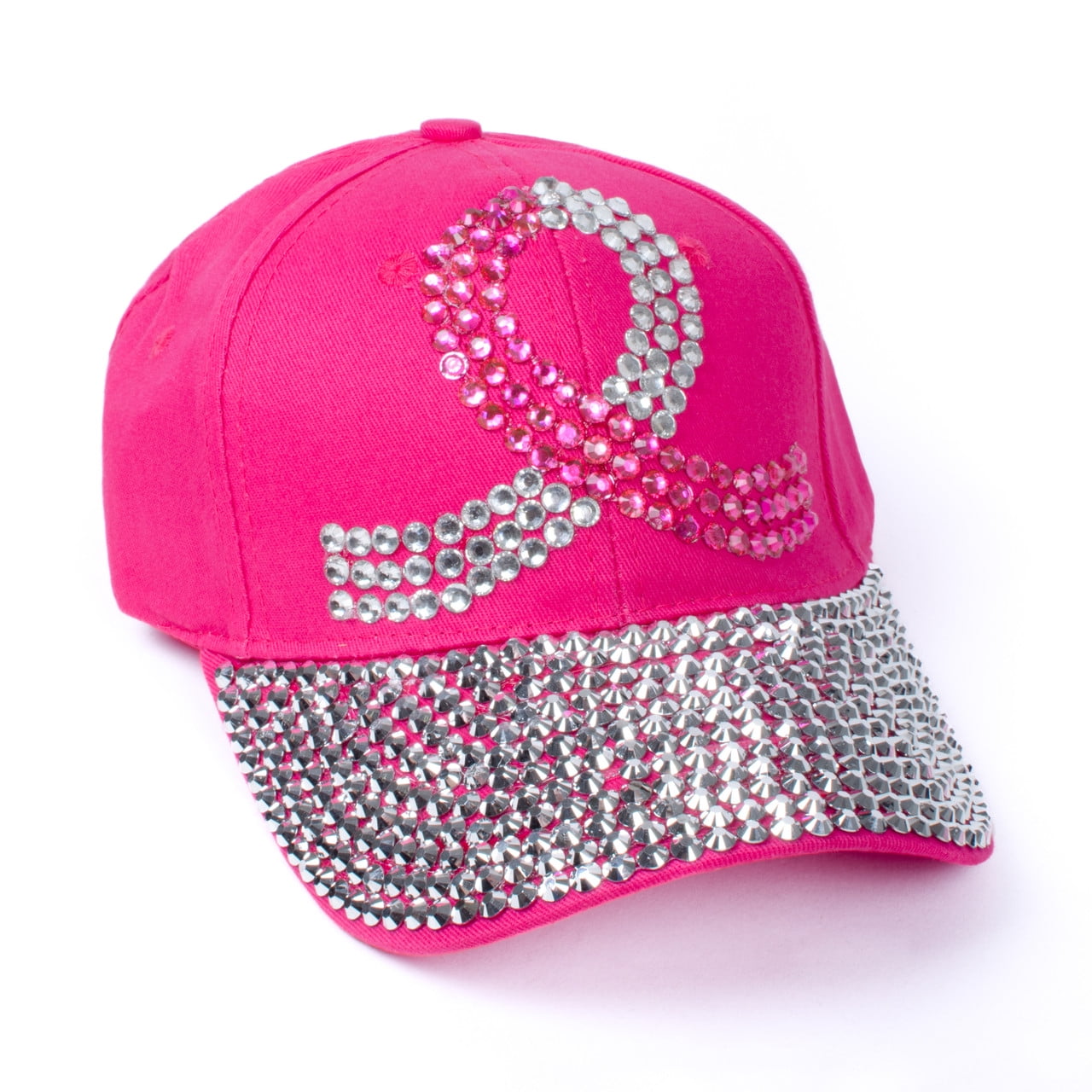 Nollia Cancer Awareness Hats for Women - Bling Baseball Cap Denim ...