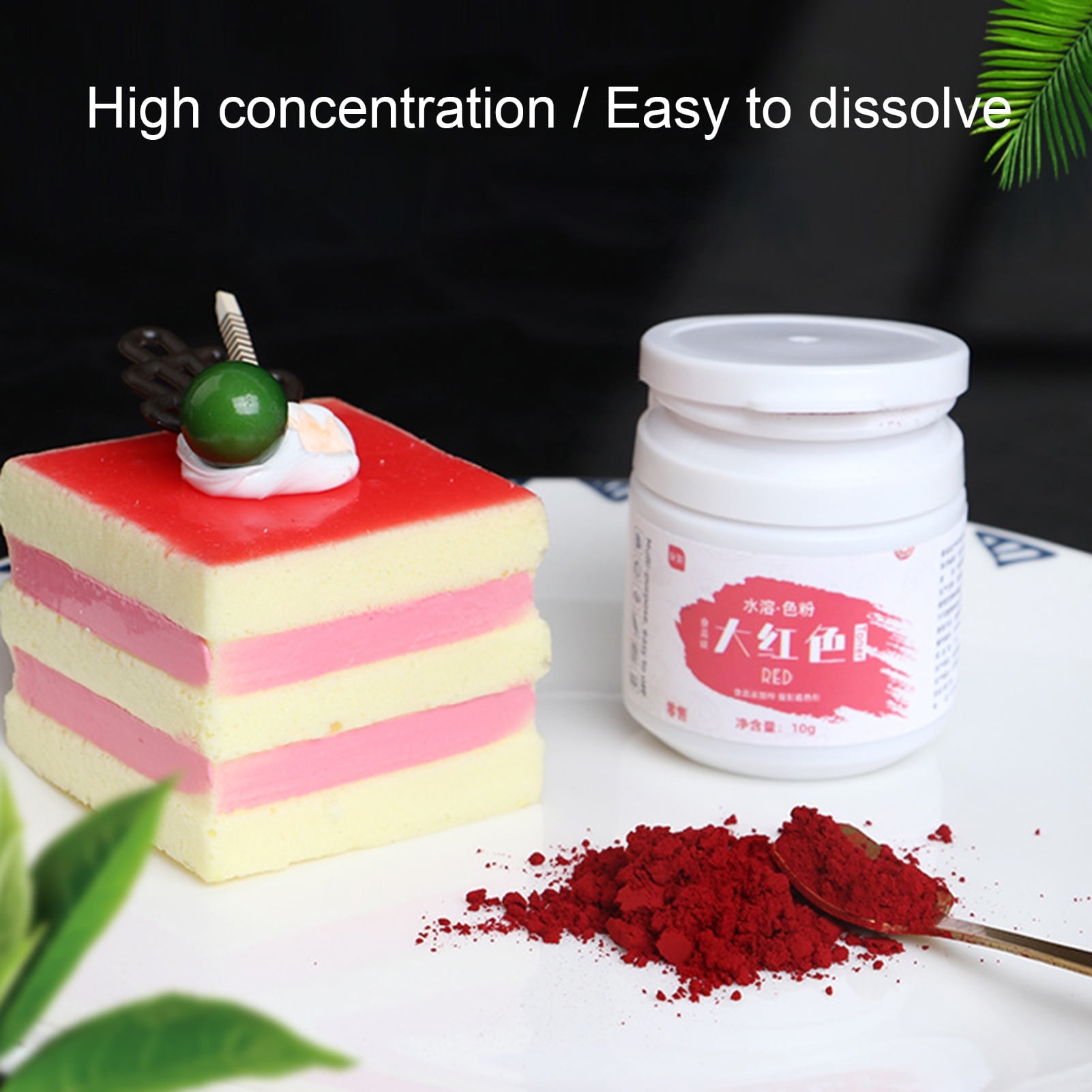 Nololo 1 Bottle Coloring Dust Soluble Decorative Mealy Food Grade Cake ...