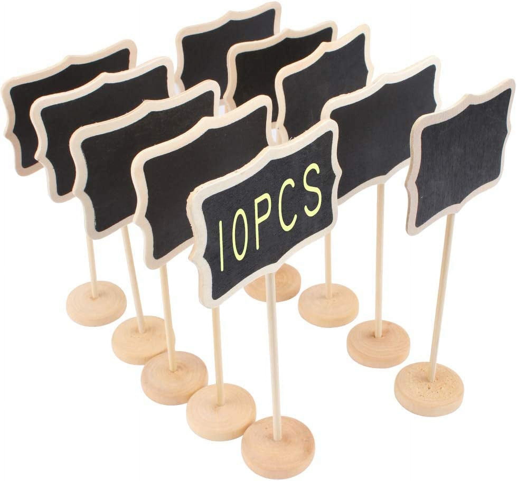 Nololo 10 Pack Mini Chalkboards Signs Chalkboards Labels Rectangle ...