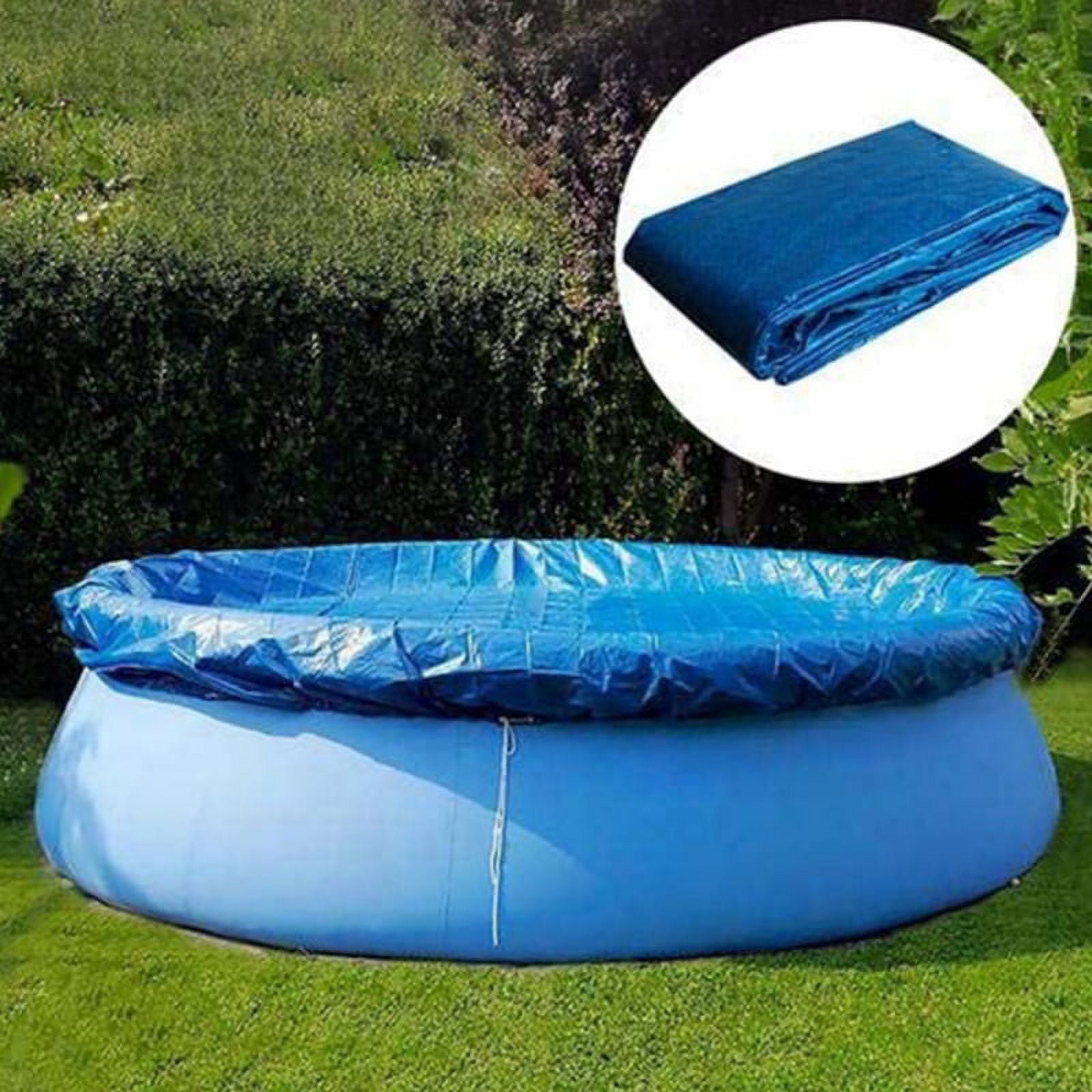 Nololo 12ft Round Solar Pool Cover, 12-Foot Easy Set Pool Cover Bubble ...