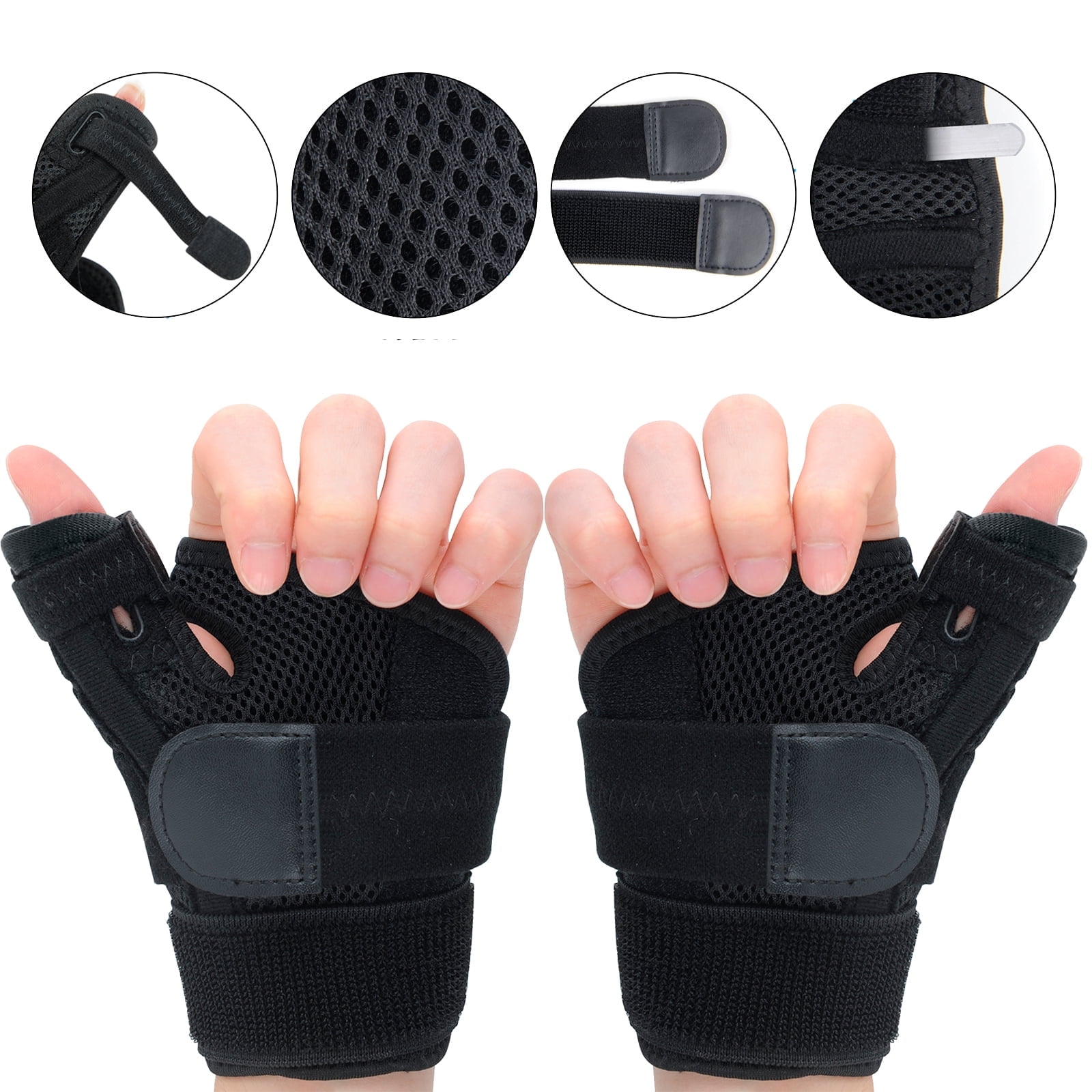 Nololo 2 Pack Thumb Brace,Copper Compression Recovery Thumb Splint ...