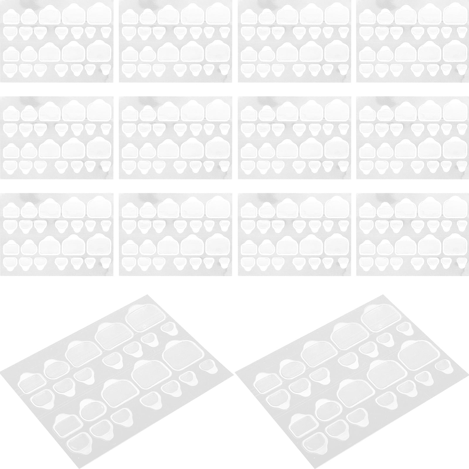 Nololo 20 Sheets Fake Nails Nail Sticky Tabs Nail Adhesive Tabs Nail ...