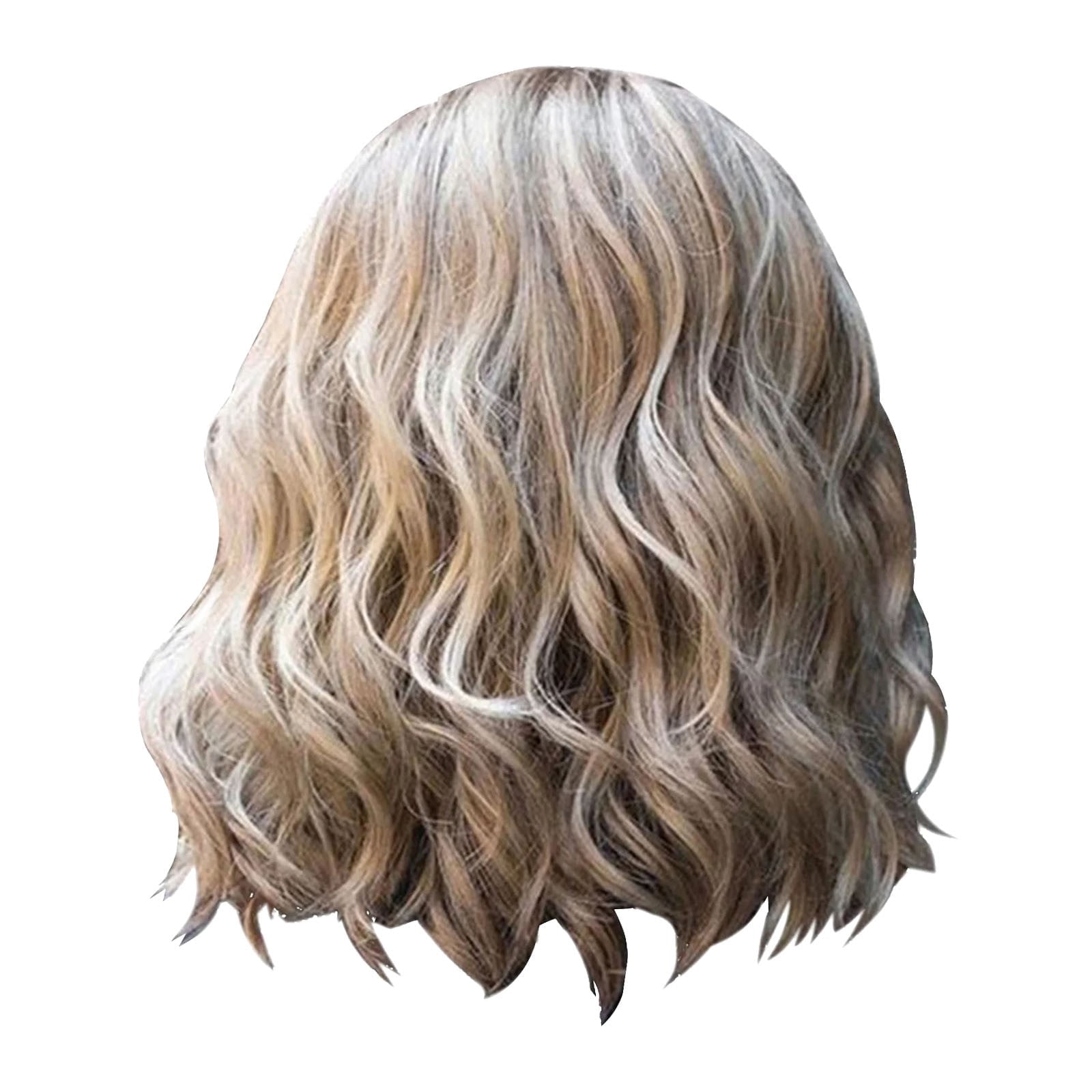 Nololo 2024 Wigs for Women , Short Curly Hair Dyed With Gradient Fluffy ...