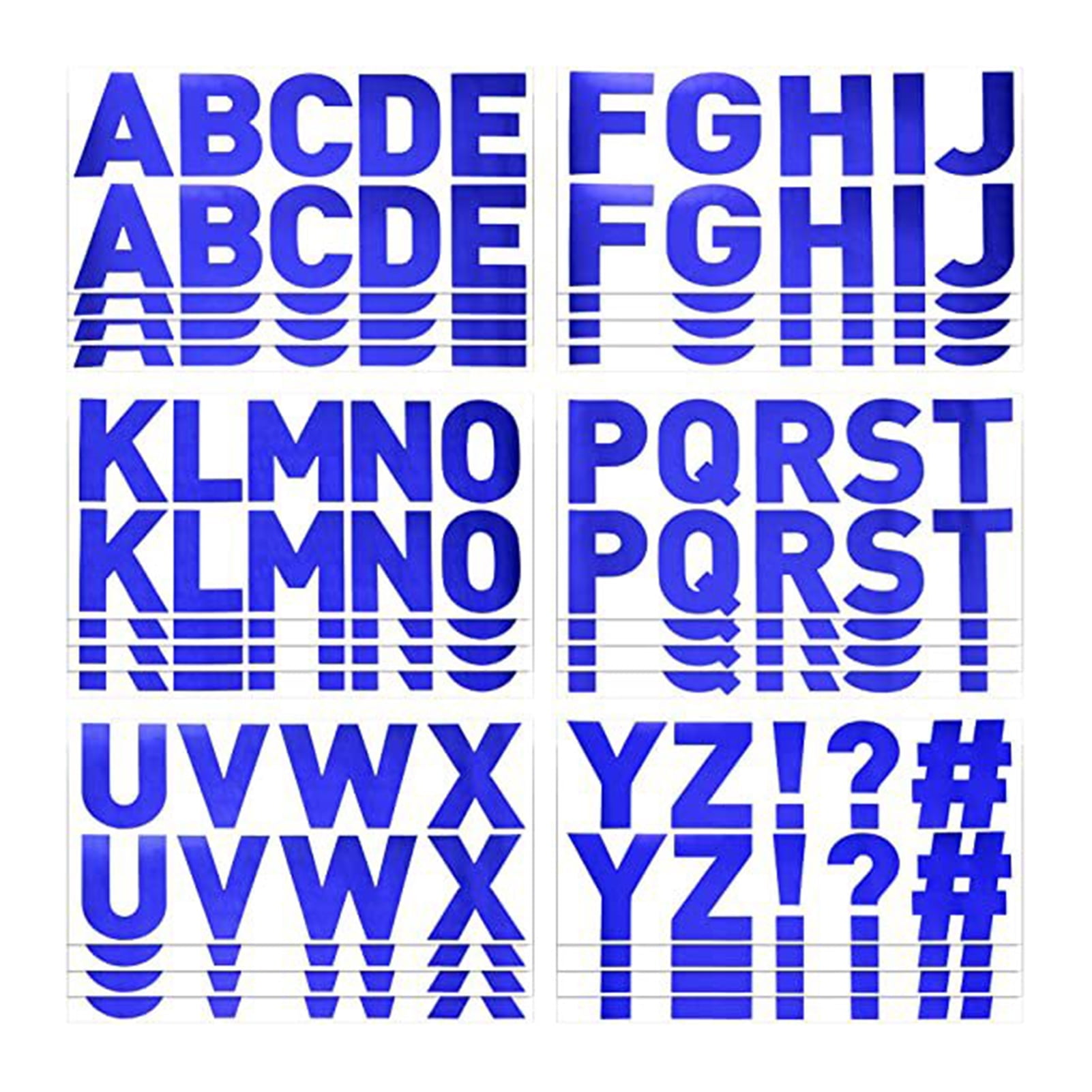 Nololo 24 Sheets Alphabet Stickers Self-adhesive Great Stickiness ...