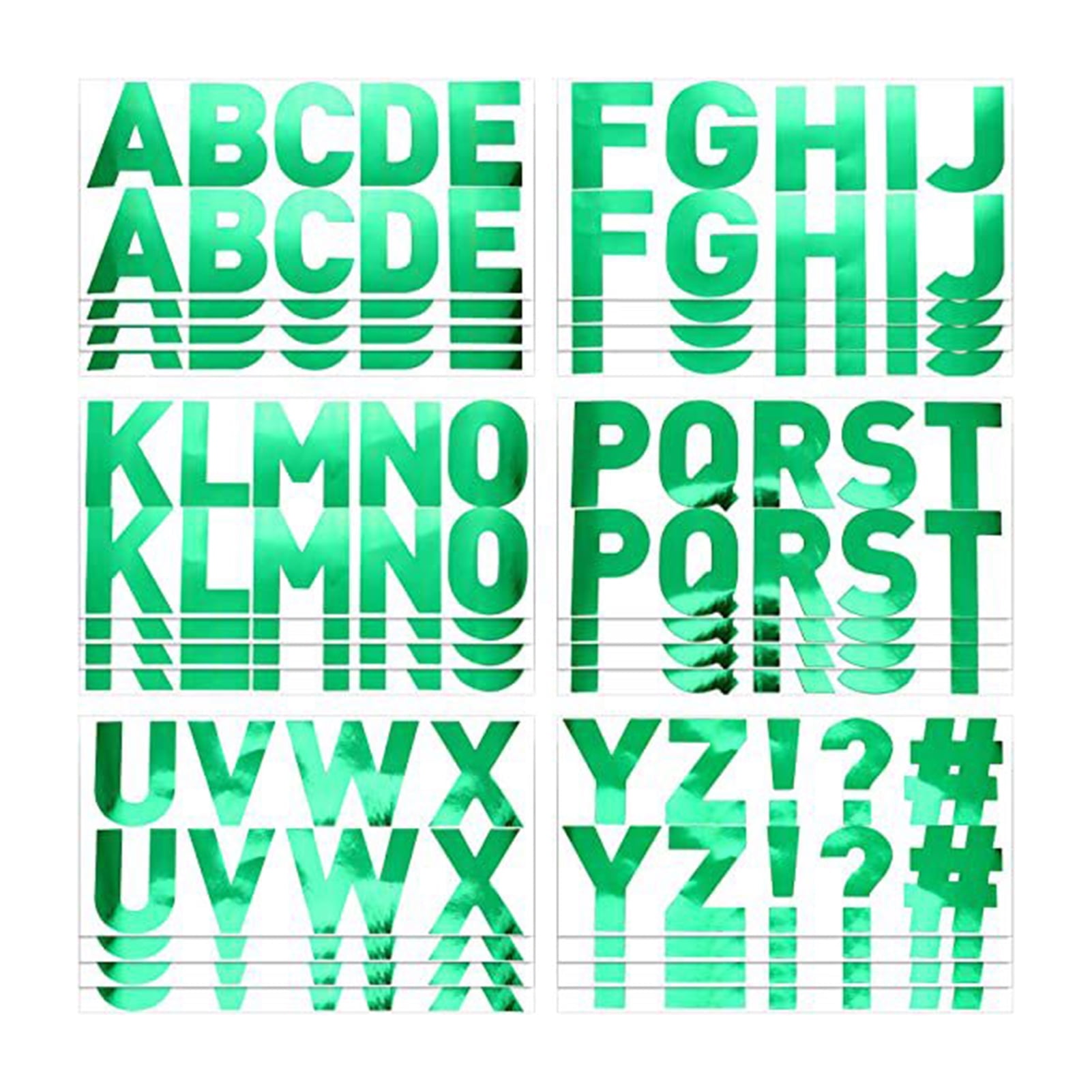 Nololo 24 Sheets Alphabet Stickers Self-adhesive Great Stickiness ...