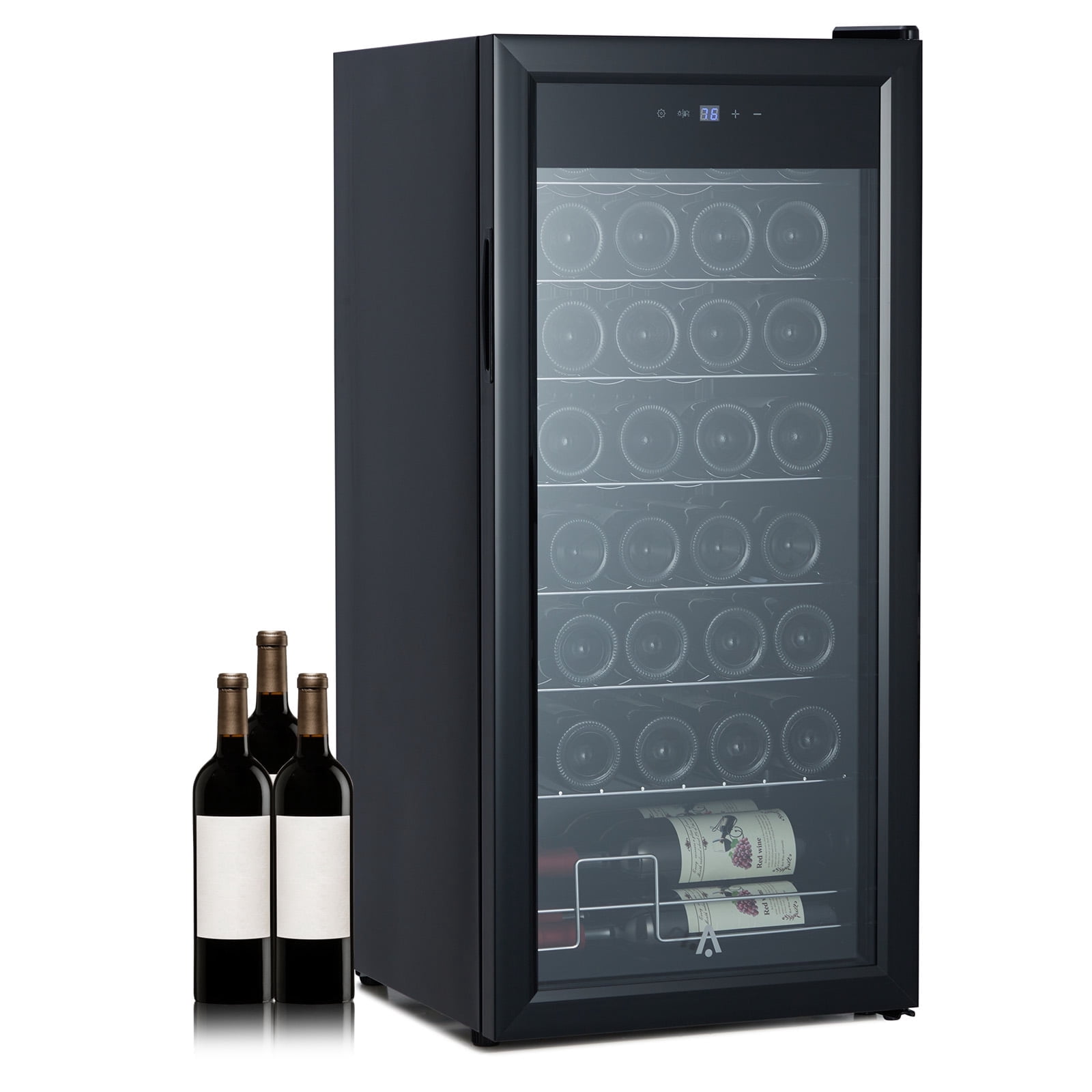 Nololo 32 Bottles Compressor Wine Cooler Refrigerator, 41℉-64 ...