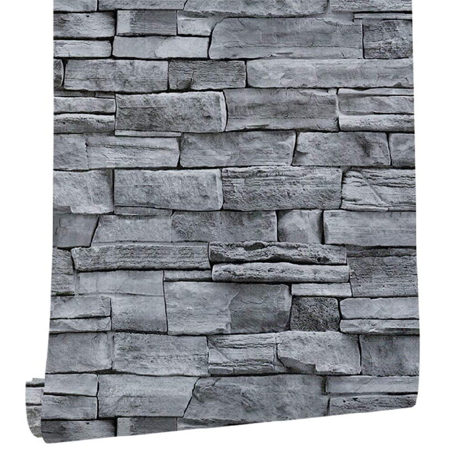 Nololo 3D Self-Adhesive Brick Wall Wallpaper 0.45 x 6 M Industrial Wall ...