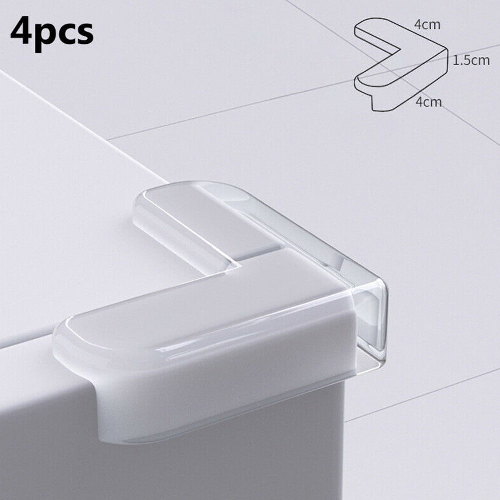 Nololo 4pc Clear Rubber Furniture Corner Edge Table Cushion Guard ...