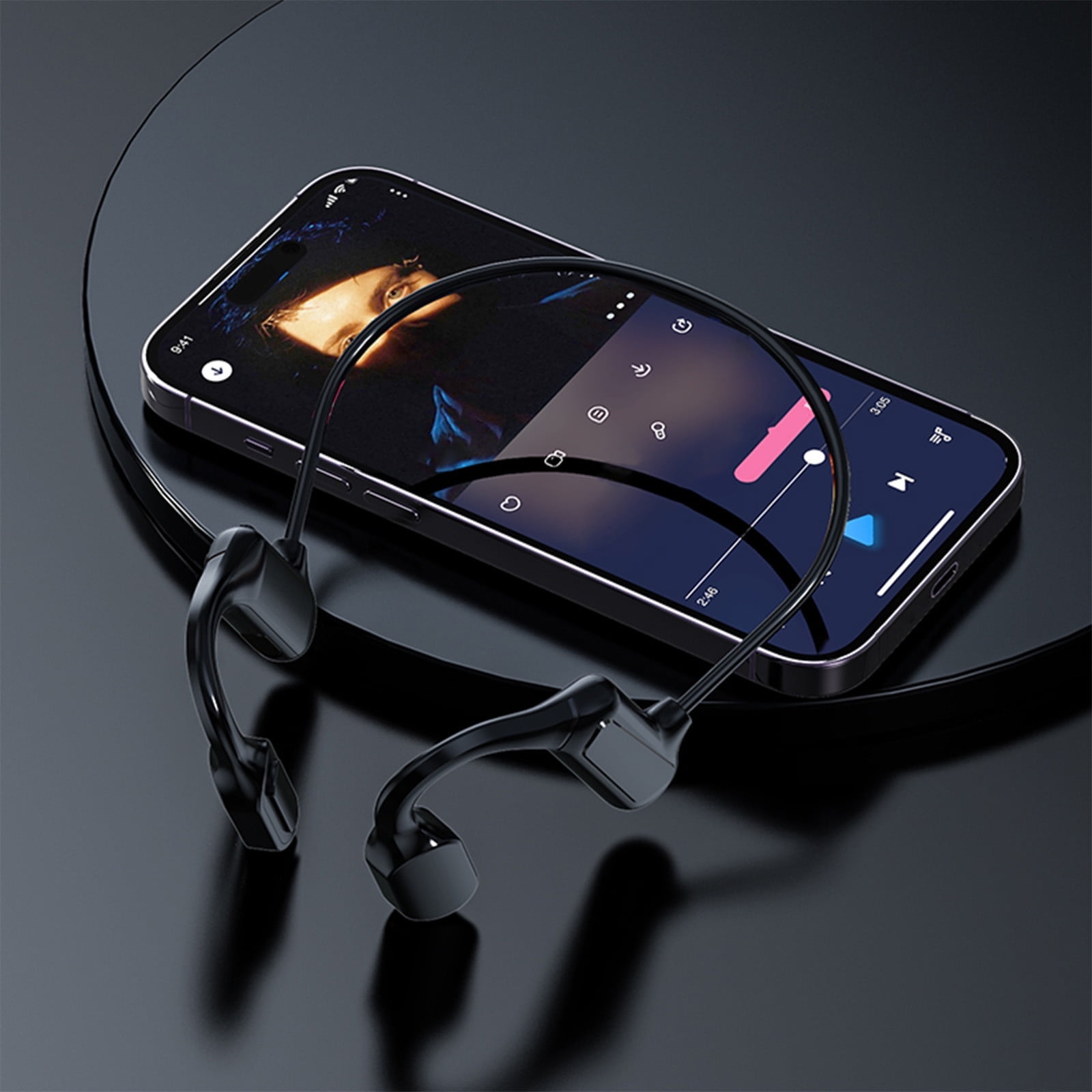 Nololo 5.2 Ear-Hanging Sports Running Wireless Bluetooth Headset With ...