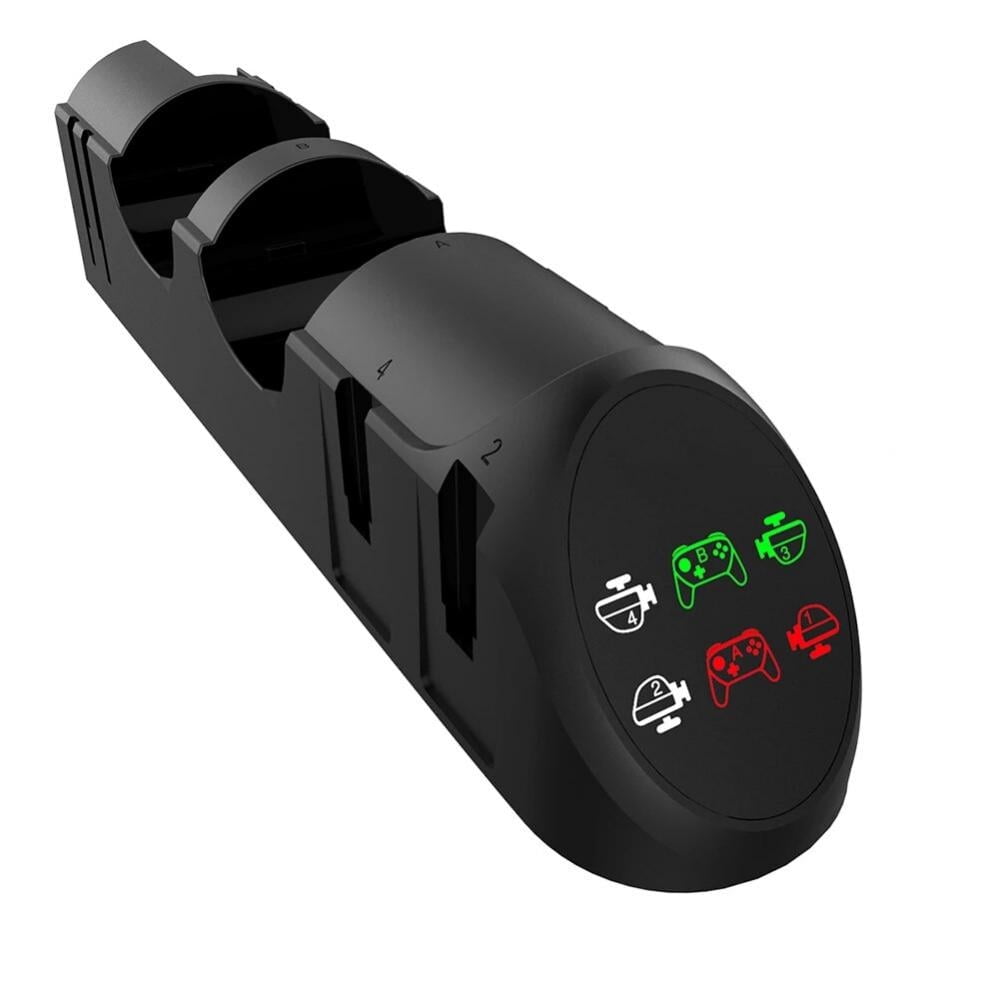 Nololo 6 In 1 Charging Dock for Nintendo Switch Dock Base Black Desktop ...