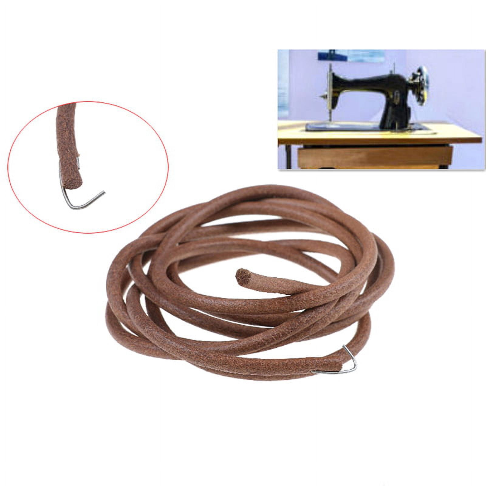 Nololo 72" 183cm Leather Belt Antique Treadle Parts + Hook For Singer ...